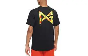Nike Funny Printing Short Sleeve T-shirt - Black