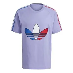 Adidas Originals Tricol Tee 2 Logo Tee - Lavender