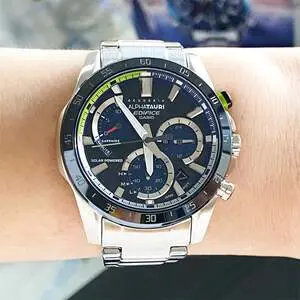 Casio Edifice Solar Powered Sapphire Crystal Chronograph Watch