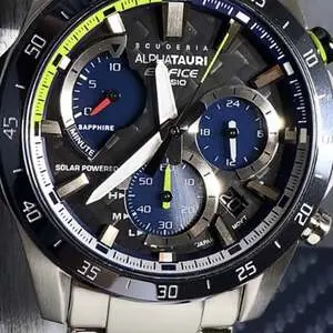 Casio Edifice Solar Powered Sapphire Crystal Chronograph Watch