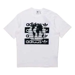 Adidas Originals Msg Ss Tee Earth Logo Short Sleeve - White