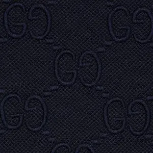 Gucci Cotton Polo Shirt With Gg Embroidery - Dark Blue