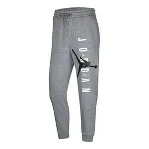 JORDAN Jumpman Slim Fit Bundle Feet Athleisure Casual Sports Pants - Gray