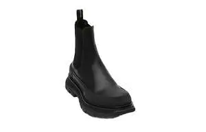 Alexander McQueen Tread Slick Ankle Boots - Black/silver