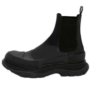 Alexander McQueen Tread Slick Ankle Boots - Black/silver