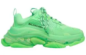 Balenciaga Triple S Clear Sole Trainer - Green