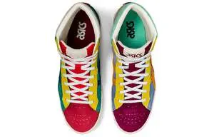 Asics X Atmos Gel-ptg Mt 'mismatch' High Top Sneakers - Teal/red/yellow