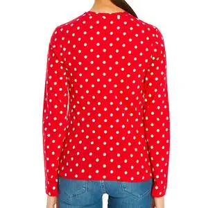 Play Comme Des Garcon Polka Dot Long Sleeve Tee