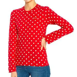 Play Comme Des Garcon Polka Dot Long Sleeve Tee