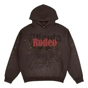 SP5DER X Cactus Jack Travis Scott "days Before Rodeo" Hoodie - Brown