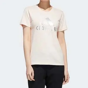 Adidas Large Shiny Logo Short Sleeve T-shirt