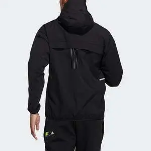 Adidas Sports Hooded Windbreaker Jacket - Black