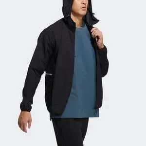 Adidas Sports Hooded Windbreaker Jacket - Black