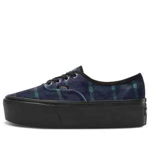 VANS Authentic Platform Checked Sneakers - Blue/black