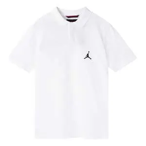 JORDAN Jumpman Sports Short Sleeve Polo Shirt - White