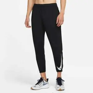 Nike Essential Wild Quick-drying Print Knit Running Sports Pants - Black