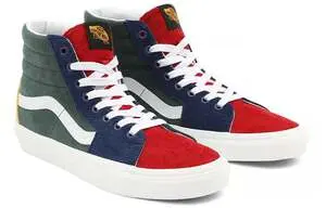 VANS Mixed Corduroy Sk8-hi High-top Sneakers - Green/blue/red