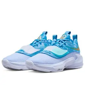 Nike Zoom Freak 3 'freezing Time' Basketball Sneakers - Blue/white