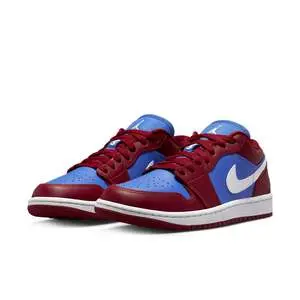 JORDAN 1 Low Sneakers - Blue/red