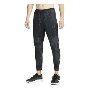 Nike Reflective Quick-drying Running Training Breathable Sports Cuff Pants - Black