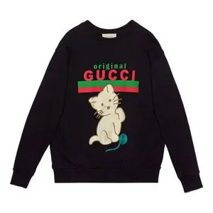 Gucci Cat Logo Pullover