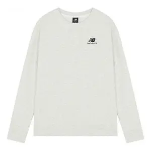 NEW BALANCE Embroidered Logo Crewneck Pullover - Grey