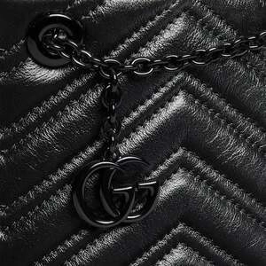 Gucci Gg Marmont Nano Bucket Bag - Black