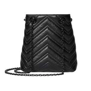 Gucci Gg Marmont Nano Bucket Bag - Black