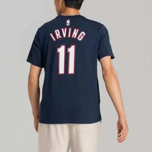 Nike Nba Brooklyn Nets Durant No. 7 T-shirt 'navy White Red