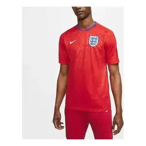 Nike England Training Football Short Sleeve Top - Red