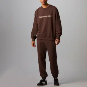 Adidas X Pharrell Humanrace Logo Sweatshirt 'brown