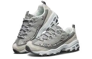 Sketchers D'lites Low Top Sneakers - Grey/beige