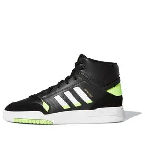 Adidas Originals Drop Step High Top Sneakers - Black/green