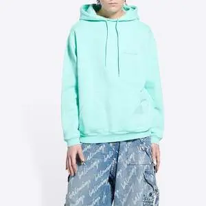 Balenciaga Logo Hoodie - Terquesa