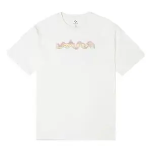 CONVERSE Graphic Print Loose Fit Short Sleeve T-shirt - White