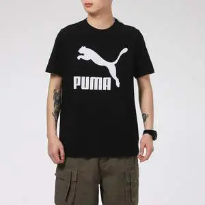PUMA Classics Logo T-shirt 'black White - Black/white