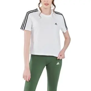 Adidas Essentials Loose 3-stripes Cropped T-shirt