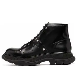 Alexander McQueen Tread Slick Combat Boots - Black