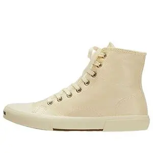 Balenciaga High Top Sneakers - Beige/black