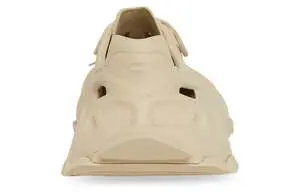 Balenciaga Lace Up Cut Out Sneakers - Beige