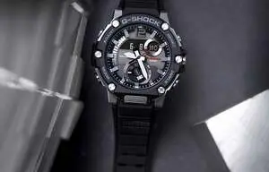 Casio G-shock G-steel Wr200bar Stainless Steel And Resin Watch