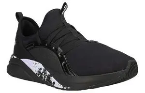 PUMA Softride Sophia 2.0 Ice Dye Lace Up Sneakers - Black/white