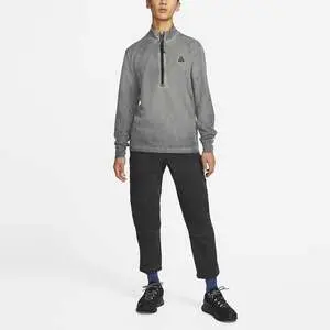 Nike Ease Solid Color Loose Lacing Cropped Casual Pants - Black