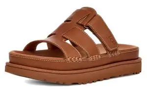 UGG Goldenstar Platform Slide Sandals - Tan