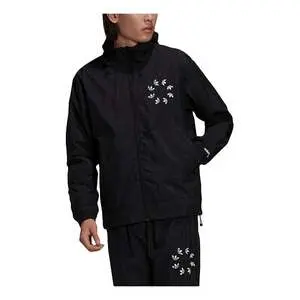 Adidas Originals Logo Pattern Hooded Jacket - Default Color