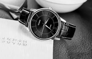 Casio Analog Leather Watch