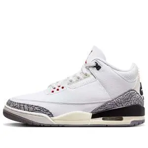 JORDAN 3 Retro "white Cement Reimagined - Summit White/fire Red/black