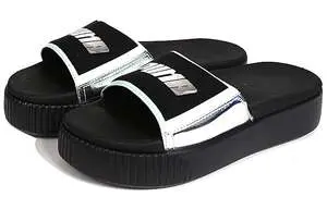 PUMA Platform Slide Tz Metallic Slides - Black