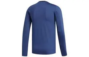 Adidas Ask2 Prm Tee Ls Training Sports Slim Fit Round Neck Long Sleeves Indigo T-shirt