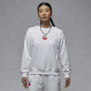 JORDAN Brooklyn Fleece Crew Neck Sweatshirt - White